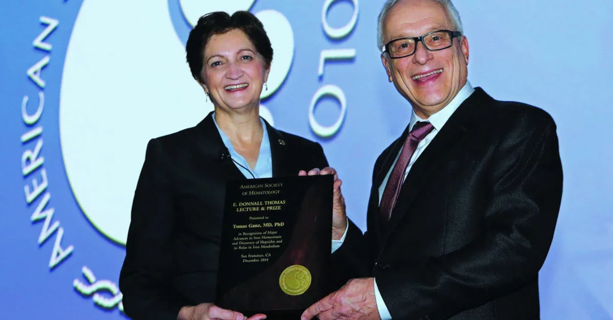 Dr. Tomas Ganz receives American Society of Hematology Award | Center ...